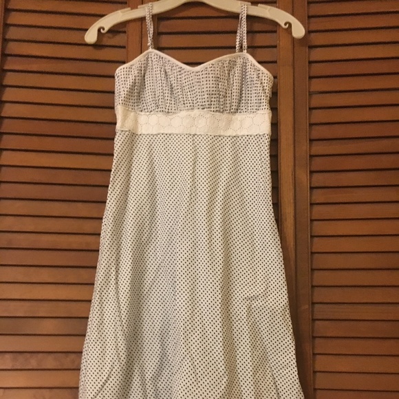ANTONIO MELANI | Dresses | Antonio Milani Size 2 White Polka Dot Dress ...